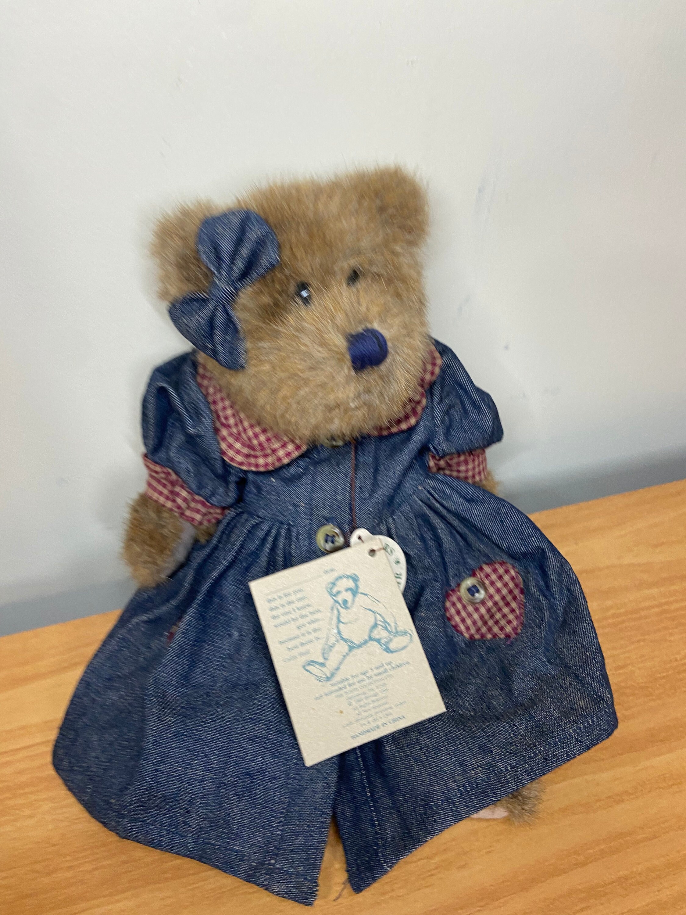 Boyds Bears Emmylou Denim Bear 11 Excellent Non Smoking - Etsy