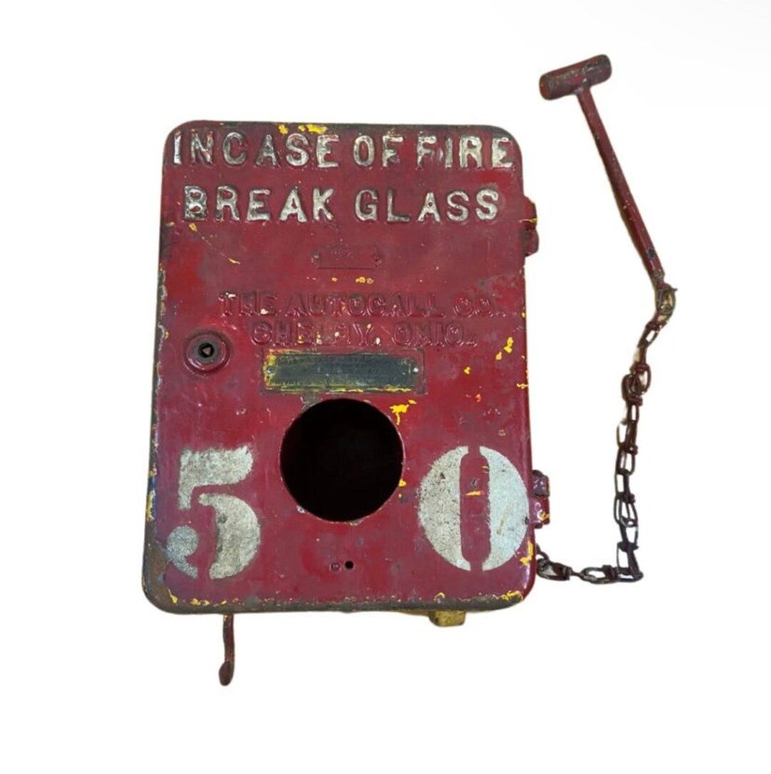 Vintage Auto Call Fire Alarm Cast Iron Vintage Shelby Ohio - Etsy