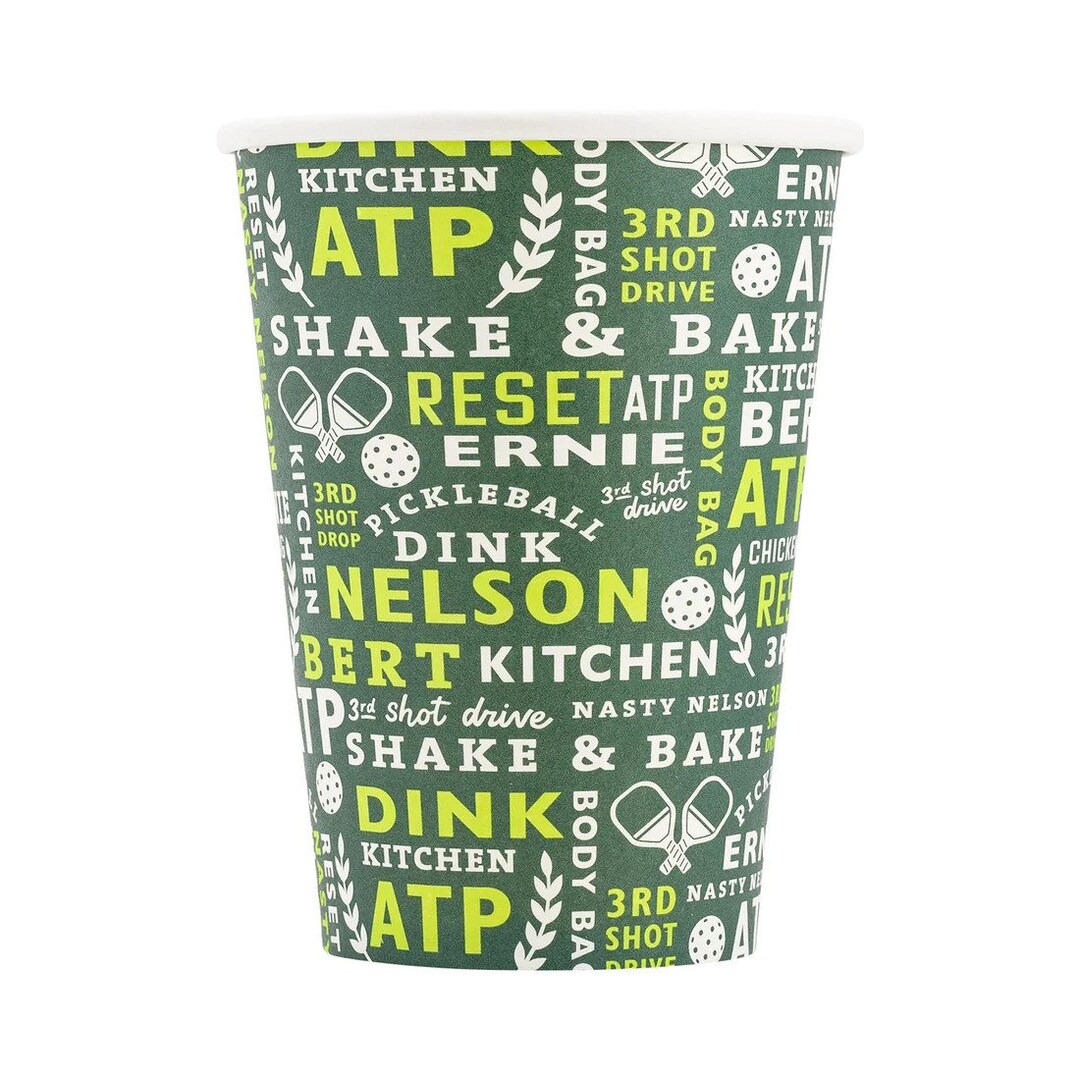 Pickleball Paper Cup, Pickleball Party, Pickleball Decor, Pickleball ...
