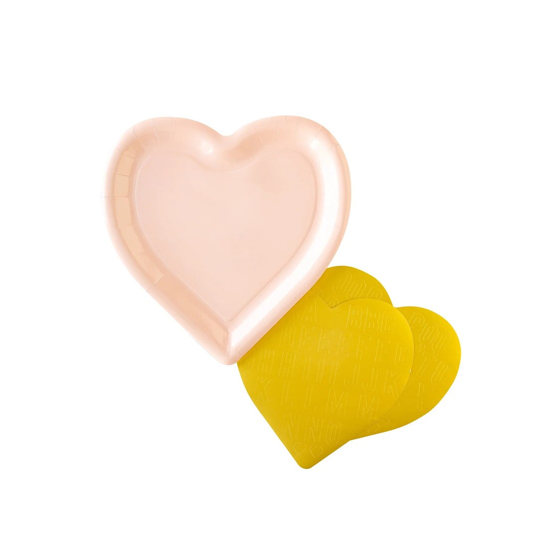 Customizable Heart Shaped Plate, Valentines Day Custom Plates, Heart ...