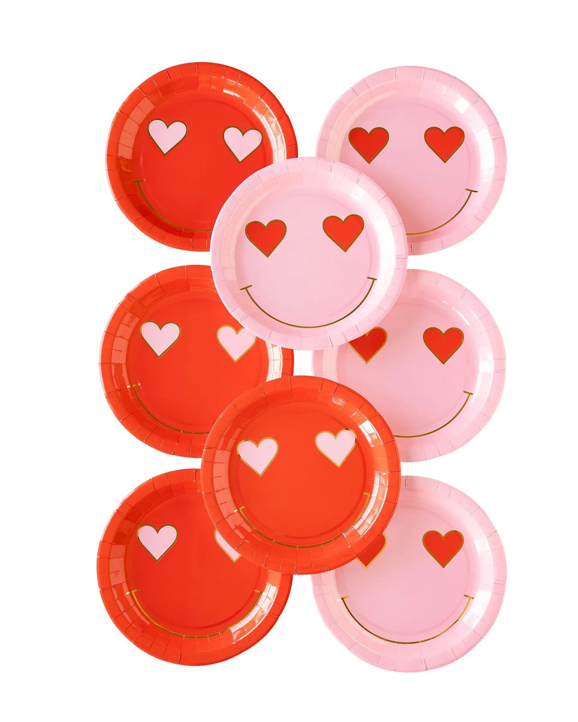 Heart Eyes Plates, Valentines Day Plates, Heart Plates, Holiday Plates ...
