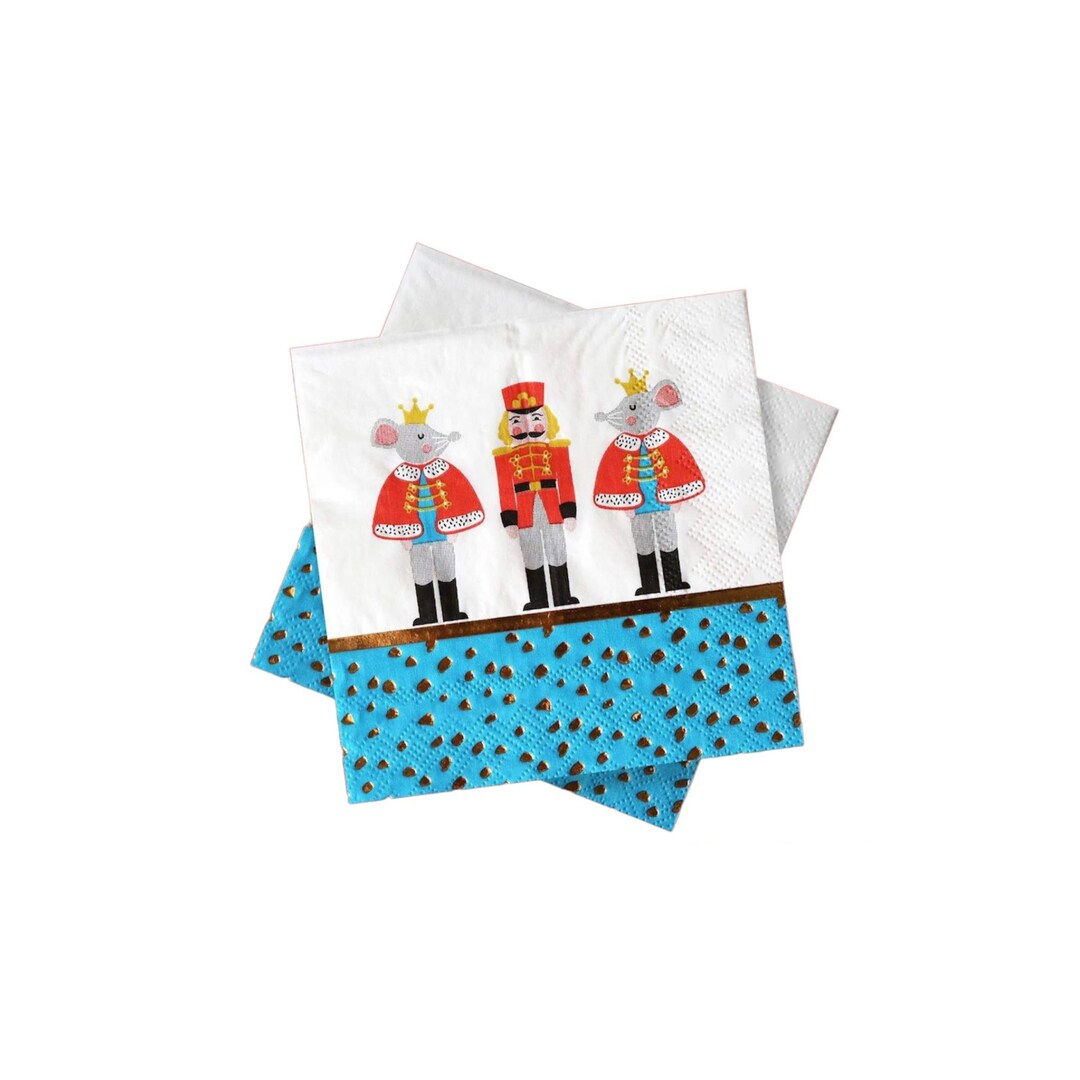 Nutcracker Napkins, Christmas Party Napkins, Nutcracker Cocktail ...