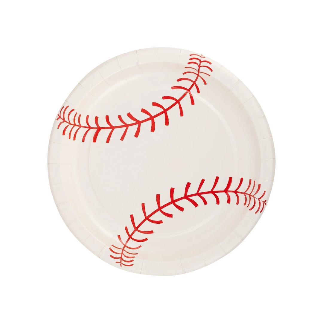 Baseball Paper Plate, Baseball Party, Baseball Decor, Baseball ...