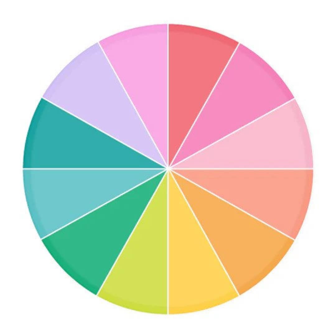 Color Wheel Plate, Back to School Party, School Decor, Rainbow Pinwheel ...