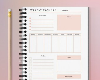 Printable Personalized Daily Planner- PDF Digital Download - Etsy