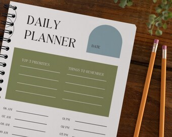 Personalized Daily Planner Cover Page, Personalized Planner Page Cover ...