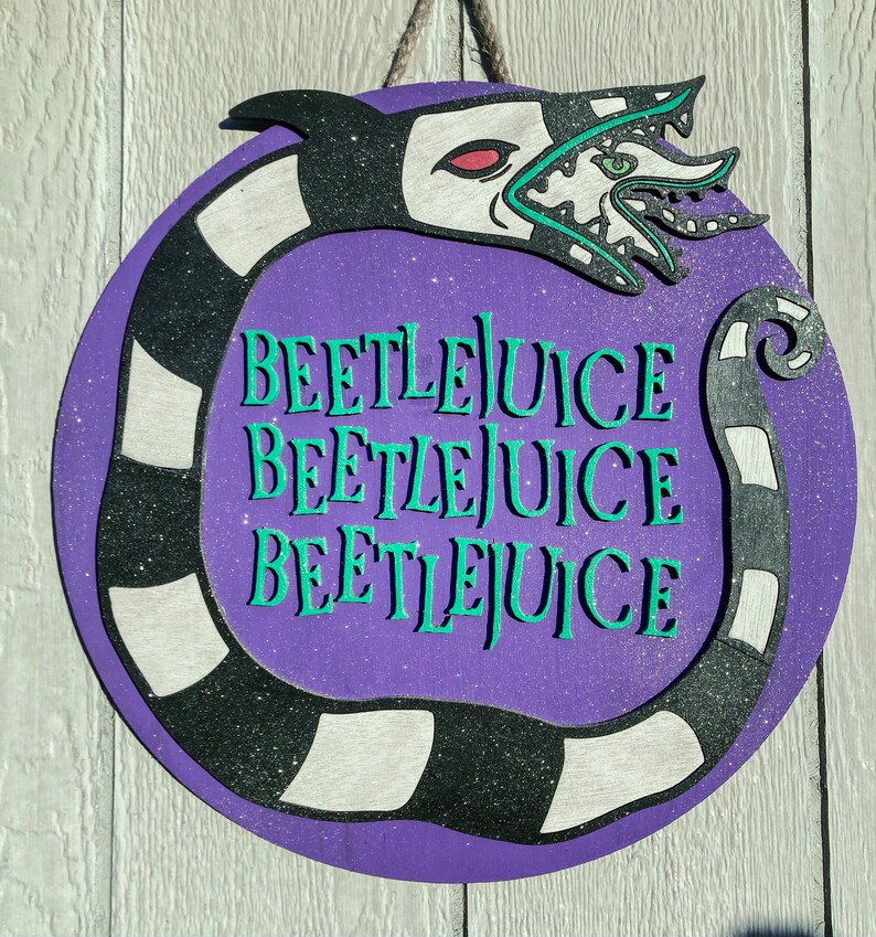 Beetlejuice Door Hanger. - Etsy