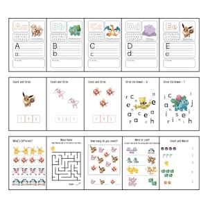 50+ Pokemon Learning Printable Worksheets | Pokemon Homeschool ...