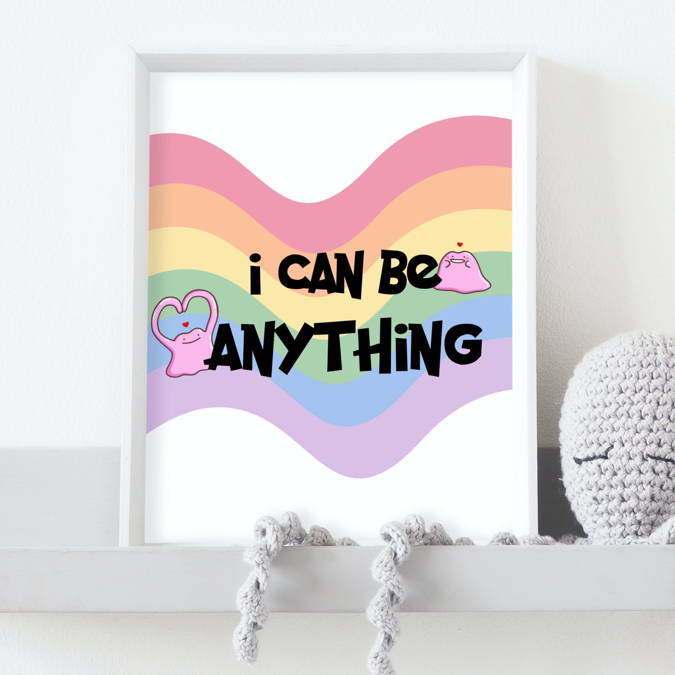 Ditto Pokemon Wall Poster Printable, Pokemon Printable Wall Art ...