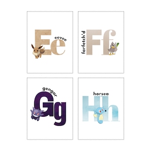 Pokemon Learn ABC Cards Printable Pokemon Homeschool Printables ...