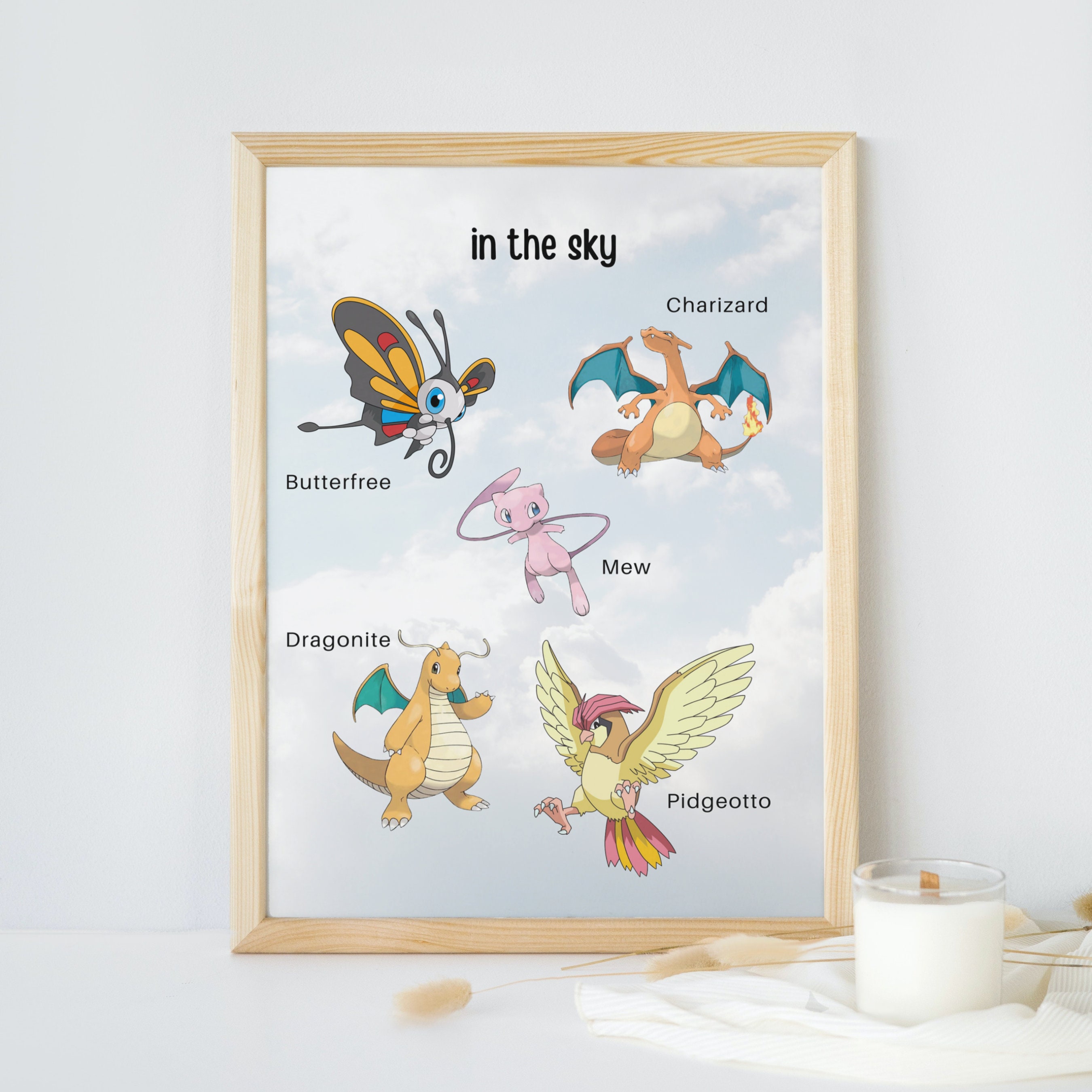 5 Pokemon Poster Bundle Printables, Pokemon Gift, Educational Pokemon ...