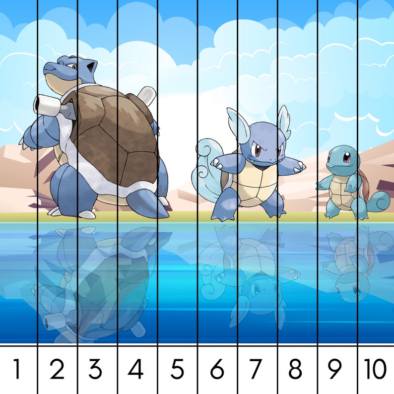 Pokemon Number Sequence Puzzles | Printable Pokemon Puzzle | Montessori ...