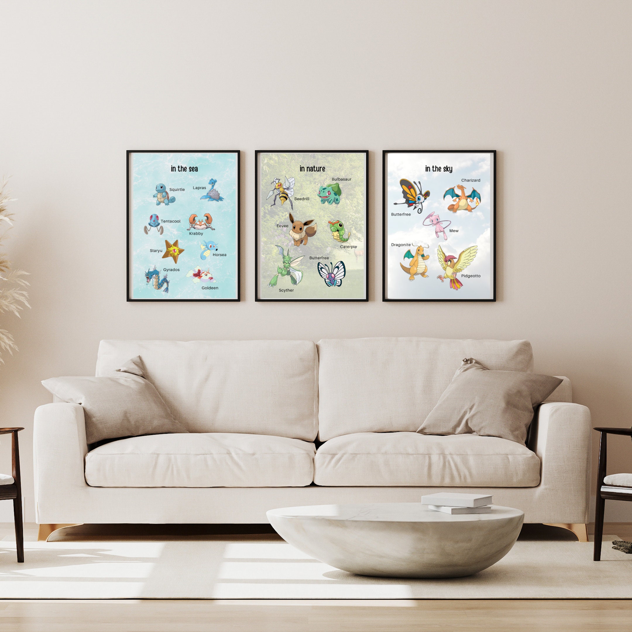 12 Pokemon Poster Bundle Printables, Pokemon Gift, Educational Pokemon ...