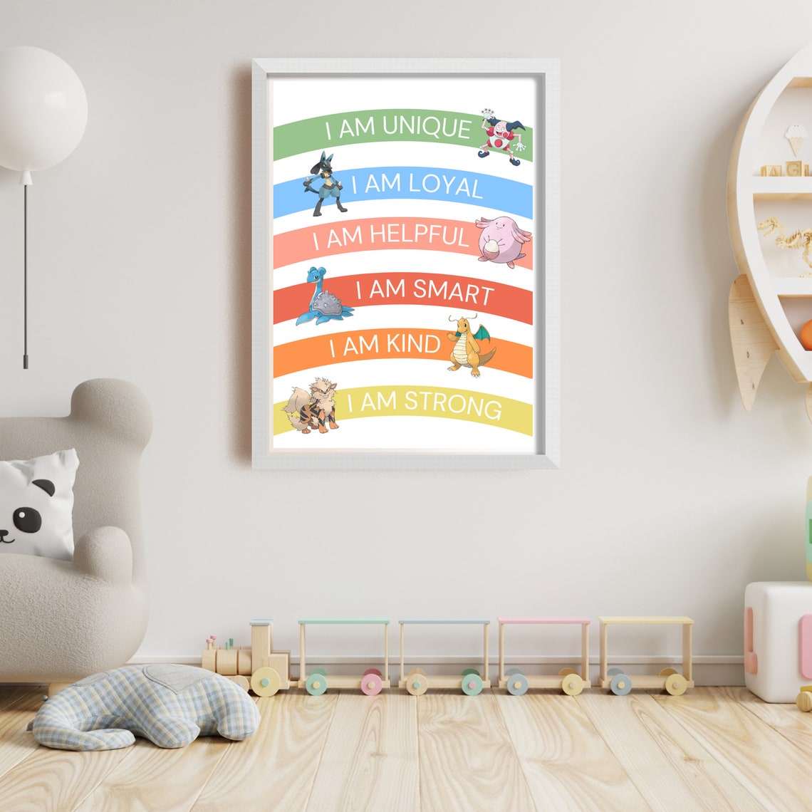 Pokemon Affirmation Poster Printable, Positive Kids Room Decor, Pokemon ...