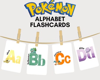 Preschool Pokemon Alphabet Worksheets Pokemon Preschool - Etsy