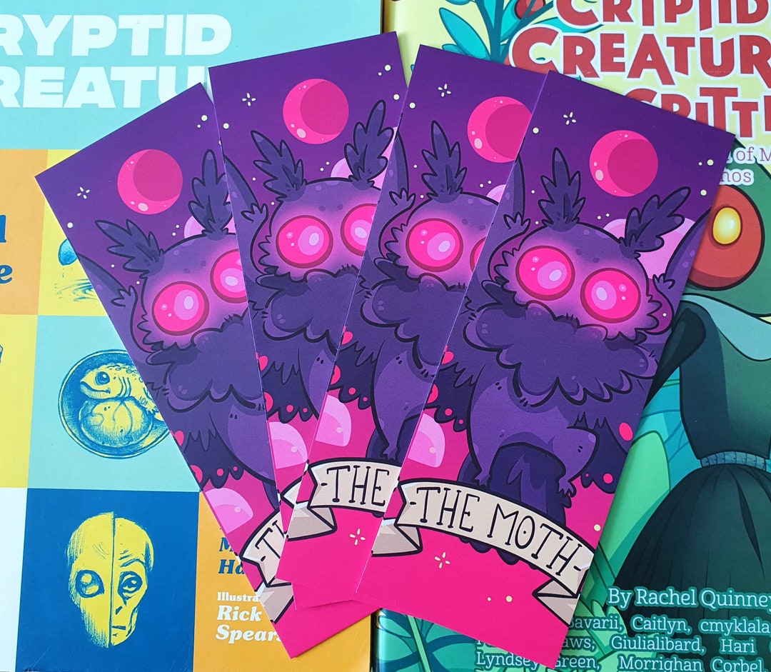 The Moth Tarot Card Cryptid Bookmark - Etsy