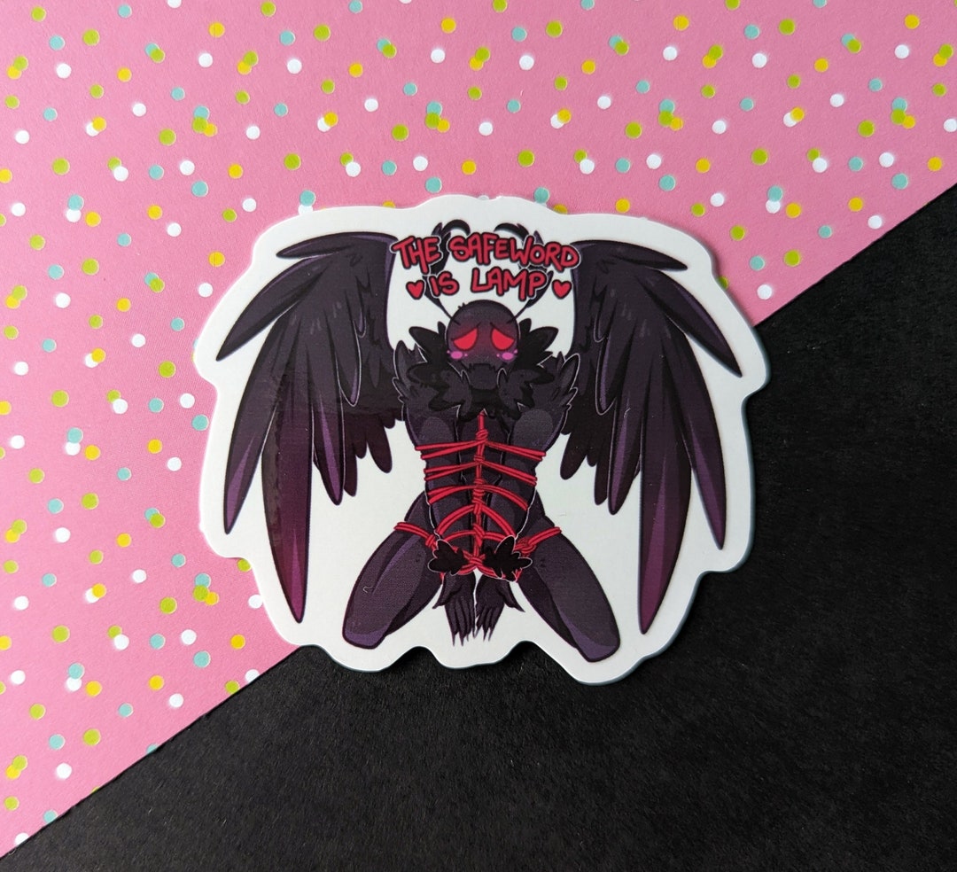 All Tied up Mothman Vinyl Sticker - Etsy