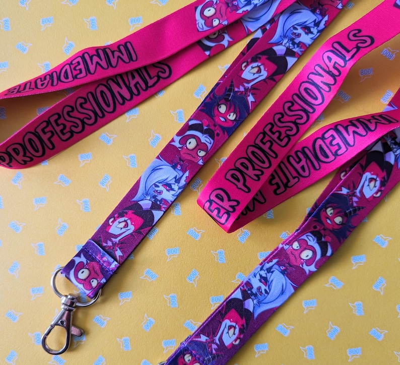 IMP Helluva Boss Character Fabric Lanyard - Etsy