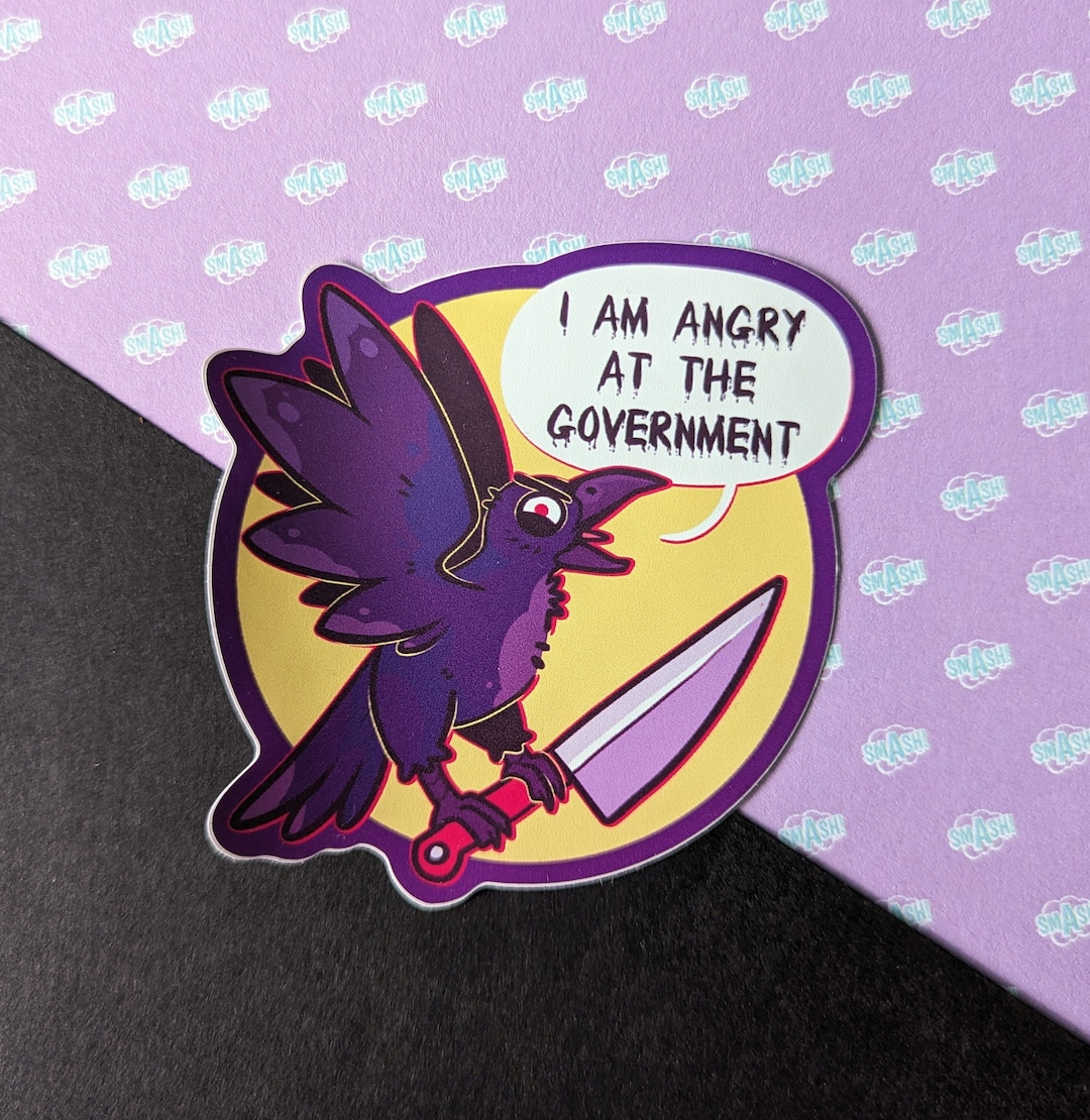 Angry at the Government Sticker - Etsy