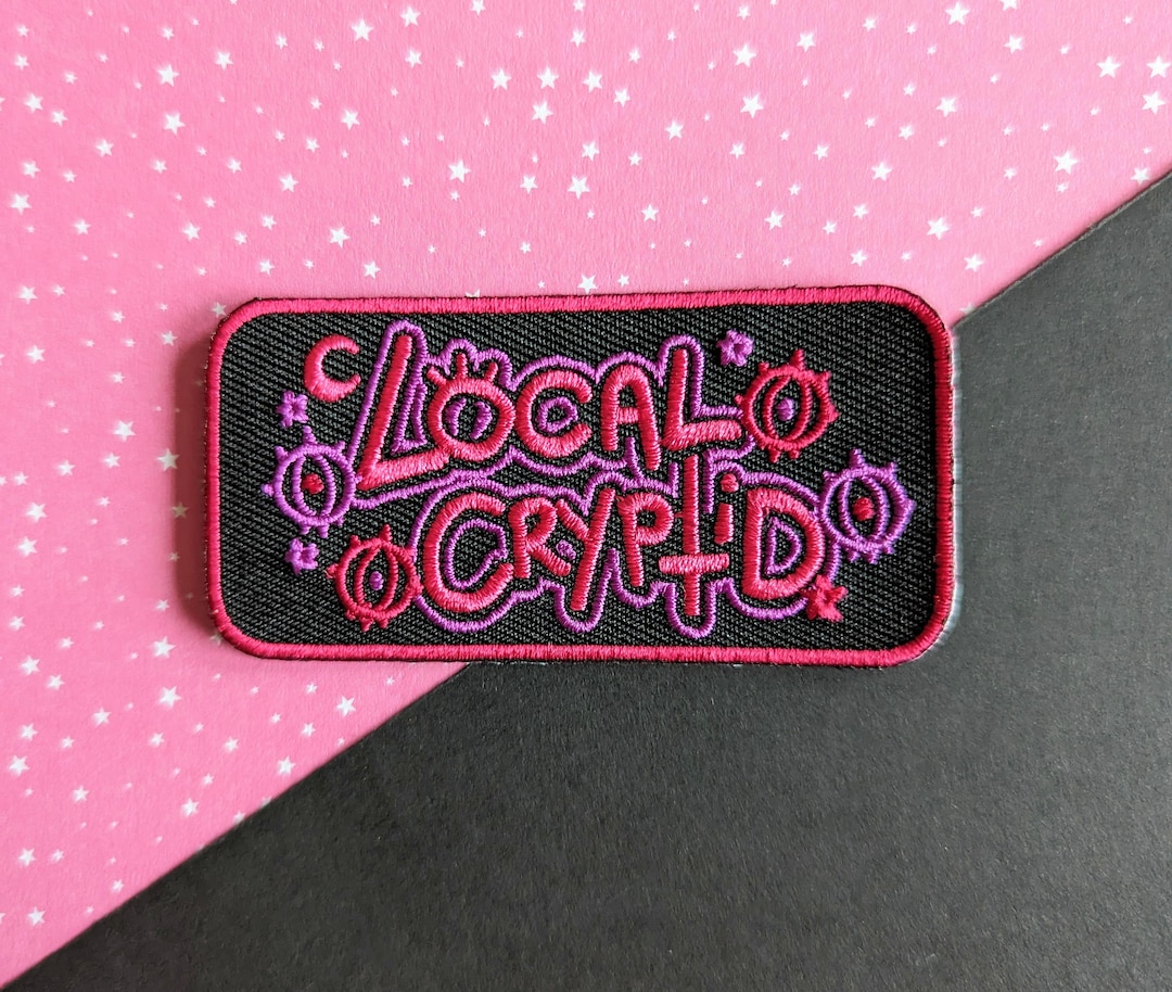 Local Cryptid Embroidered Iron on or Sew Fabric Patch - Etsy