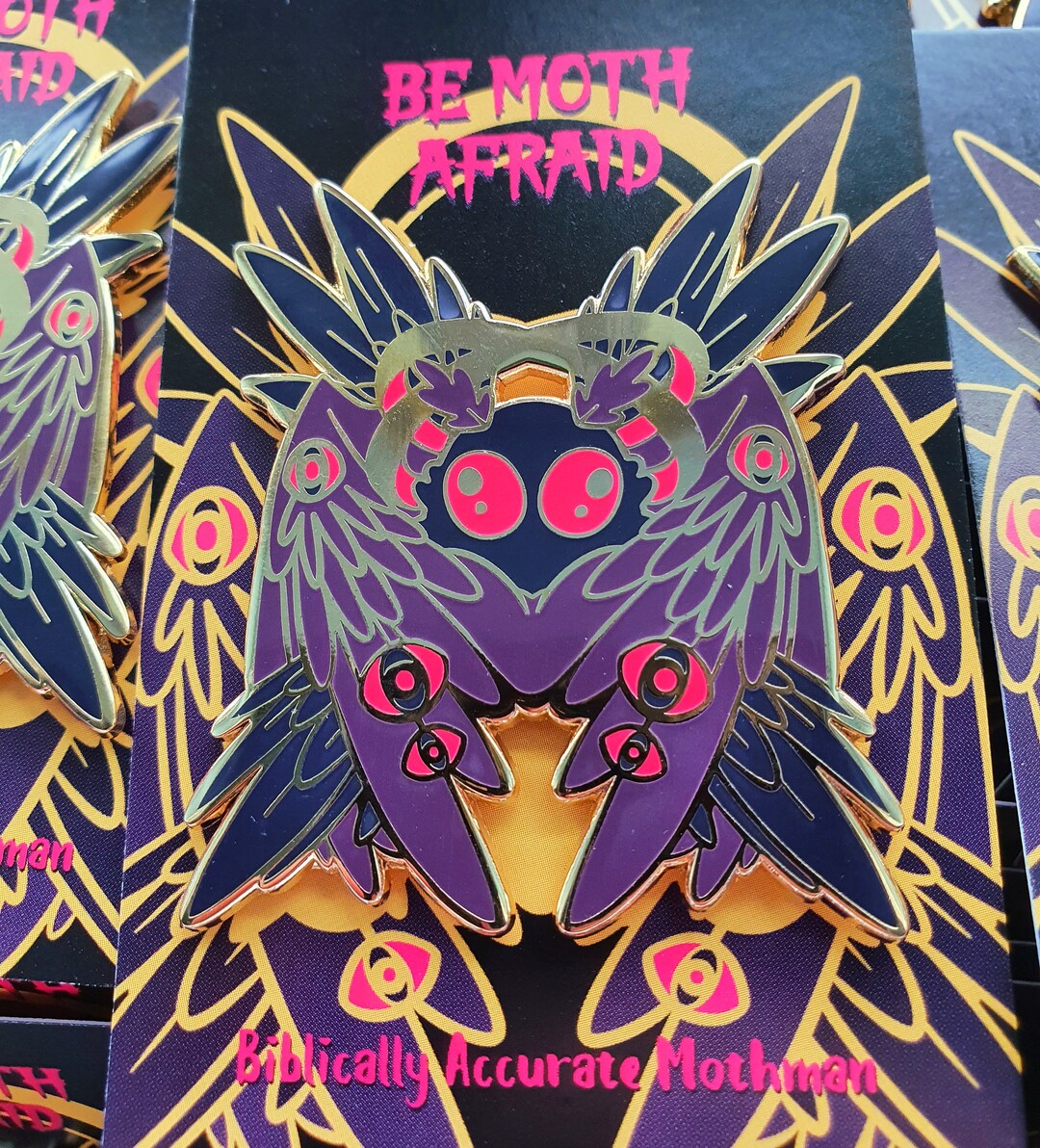 Biblically Accurate Mothman 2 Inch Angelic Enamel Pin - Etsy