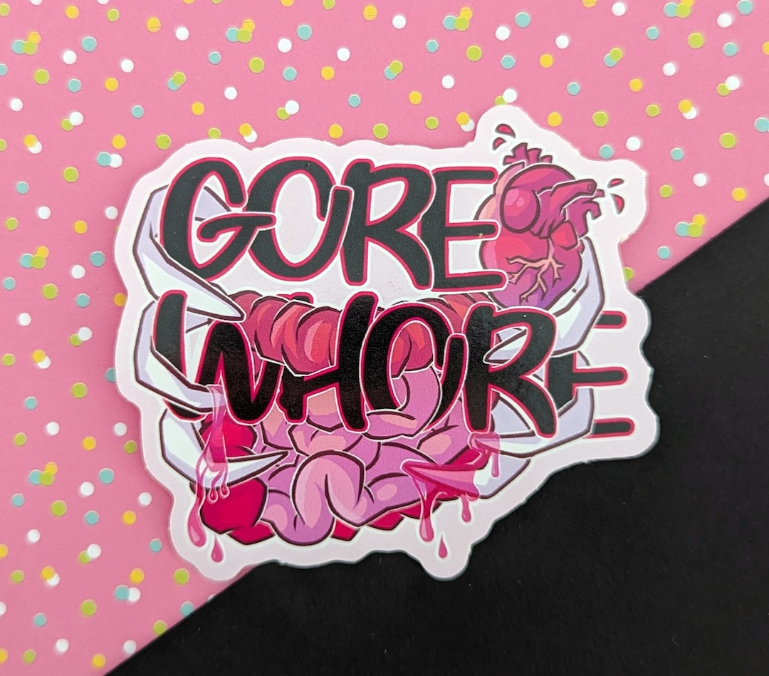 Gore Wh0re Glossy Vinyl Sticker - Etsy