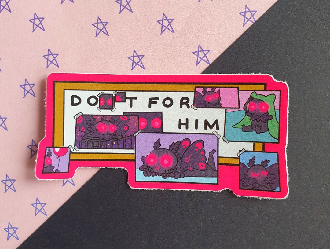 Do It for Him Mothman Meme Sticker - Etsy