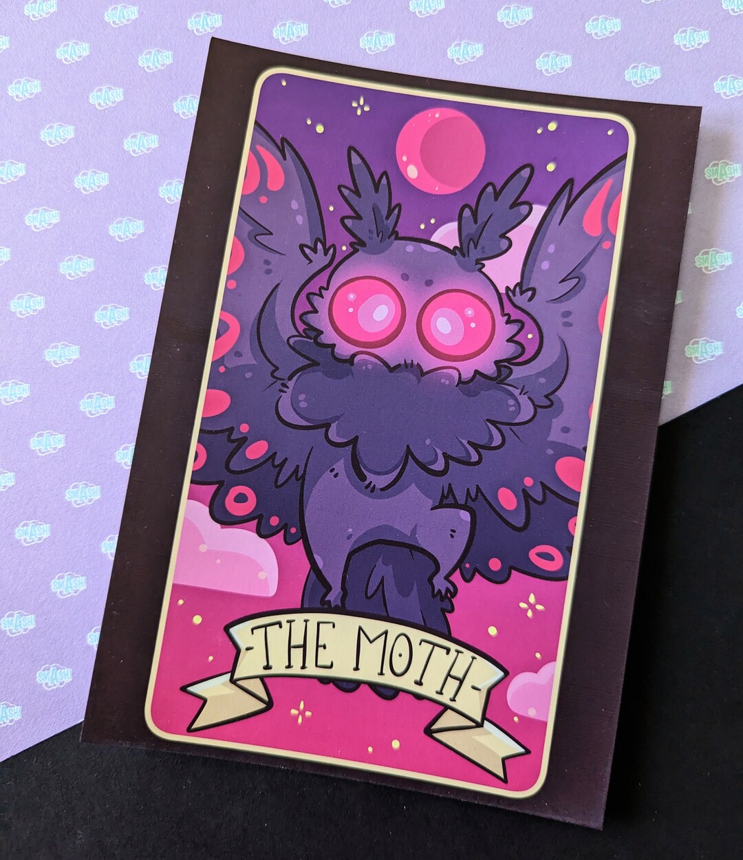 Mothman the Moth Tarot Card Inspired Postcard Print - Etsy