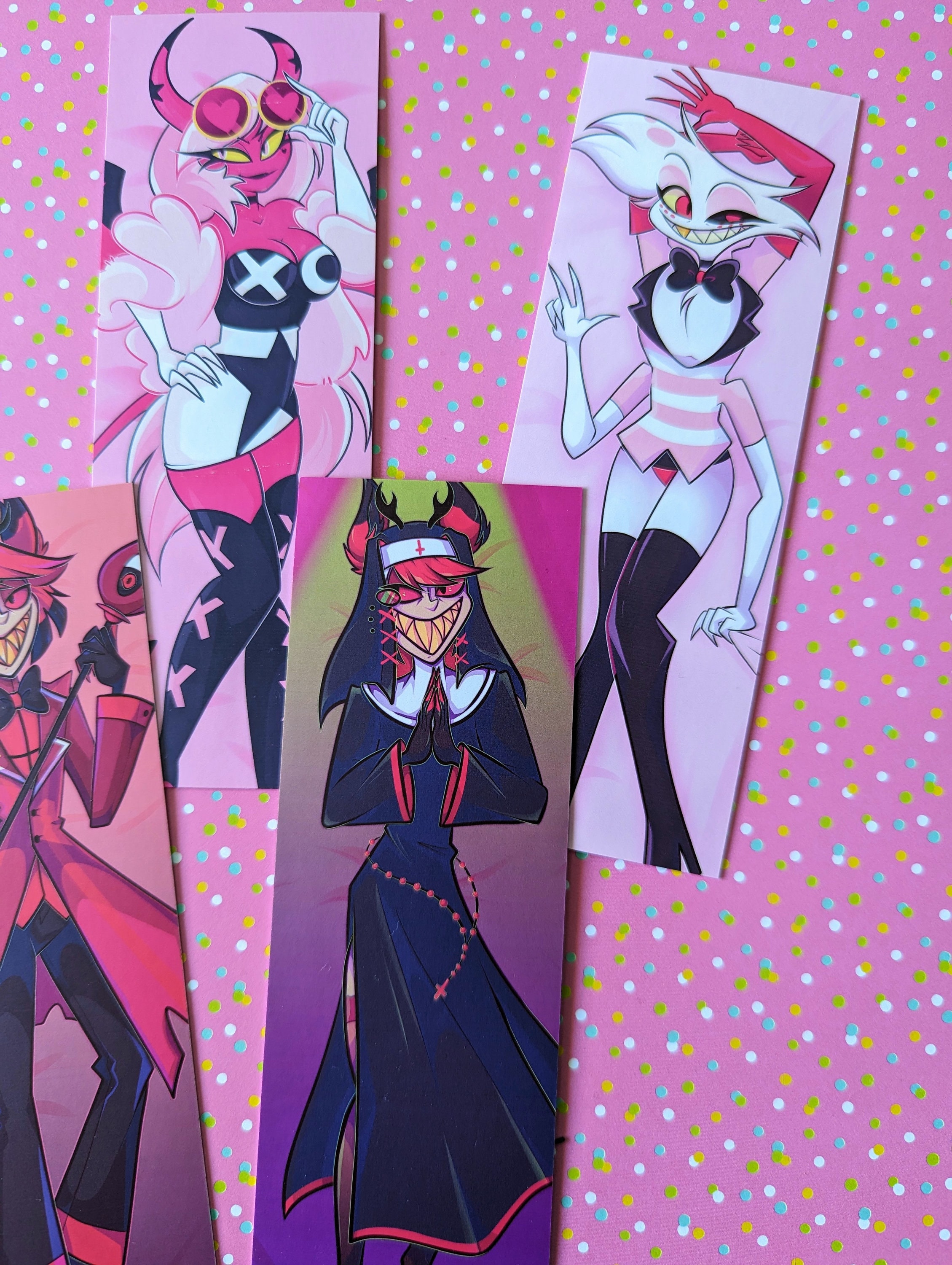 Hazbin Hotel Helluva Boss Character Bookmarks - Etsy