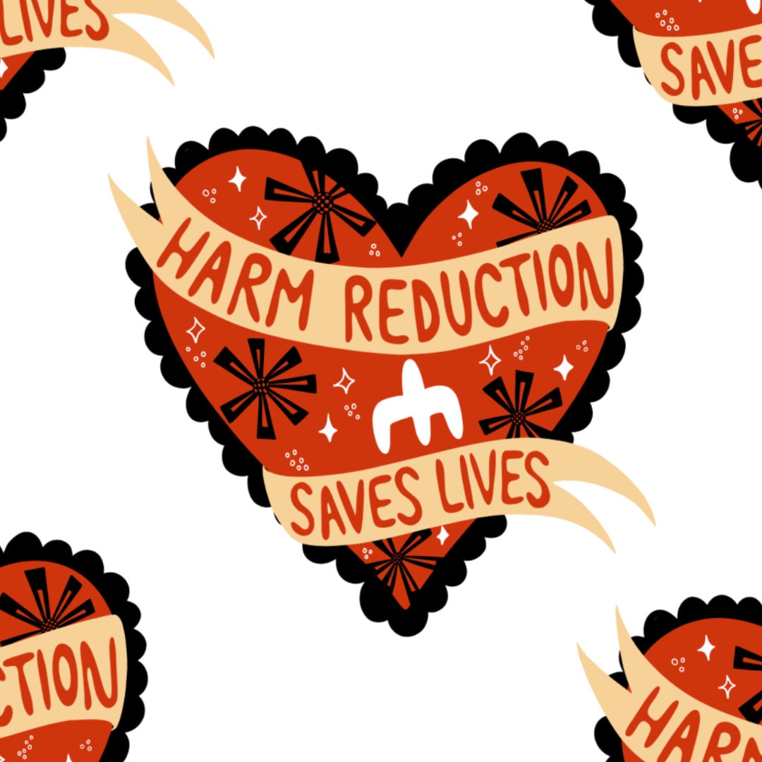 Harm Reduction Saves Lives Matte Sticker community, Social Justice ...