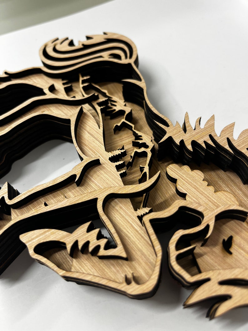 Horse Multi-layered State, Laser Cut File Layered Art Piece for Laser ...