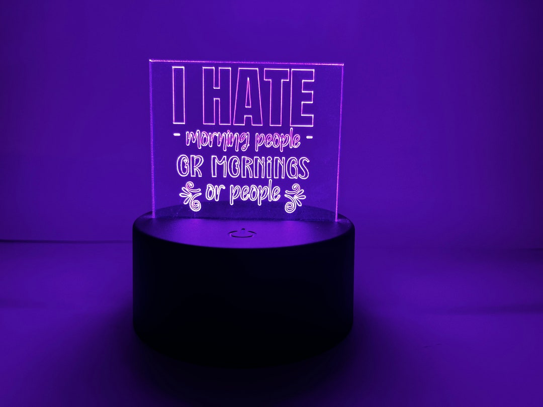 Acrylic Light-up Sign BIRTHDAYS WEDDINGS PARTY Events Gift Room Decor ...