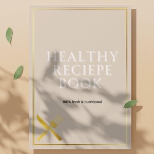 Healthy Digital Recipe Book - Etsy