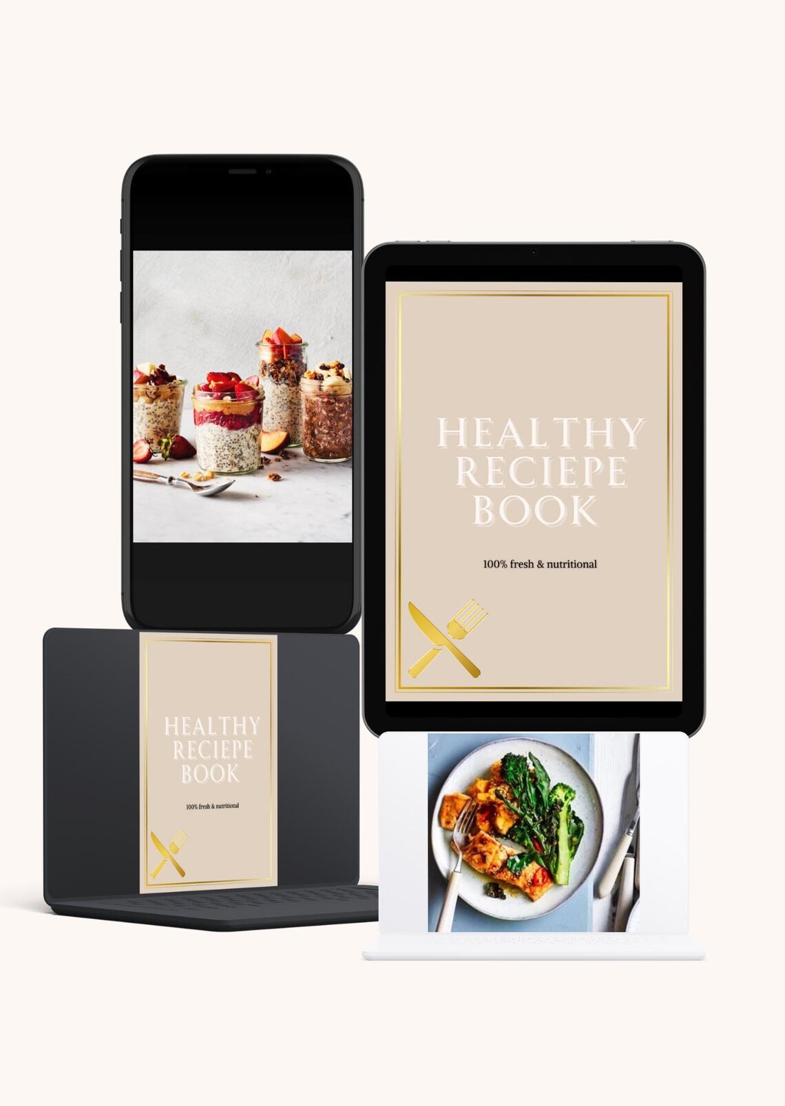 Healthy Digital Recipe Book - Etsy