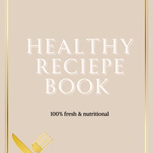 Healthy Digital Recipe Book - Etsy