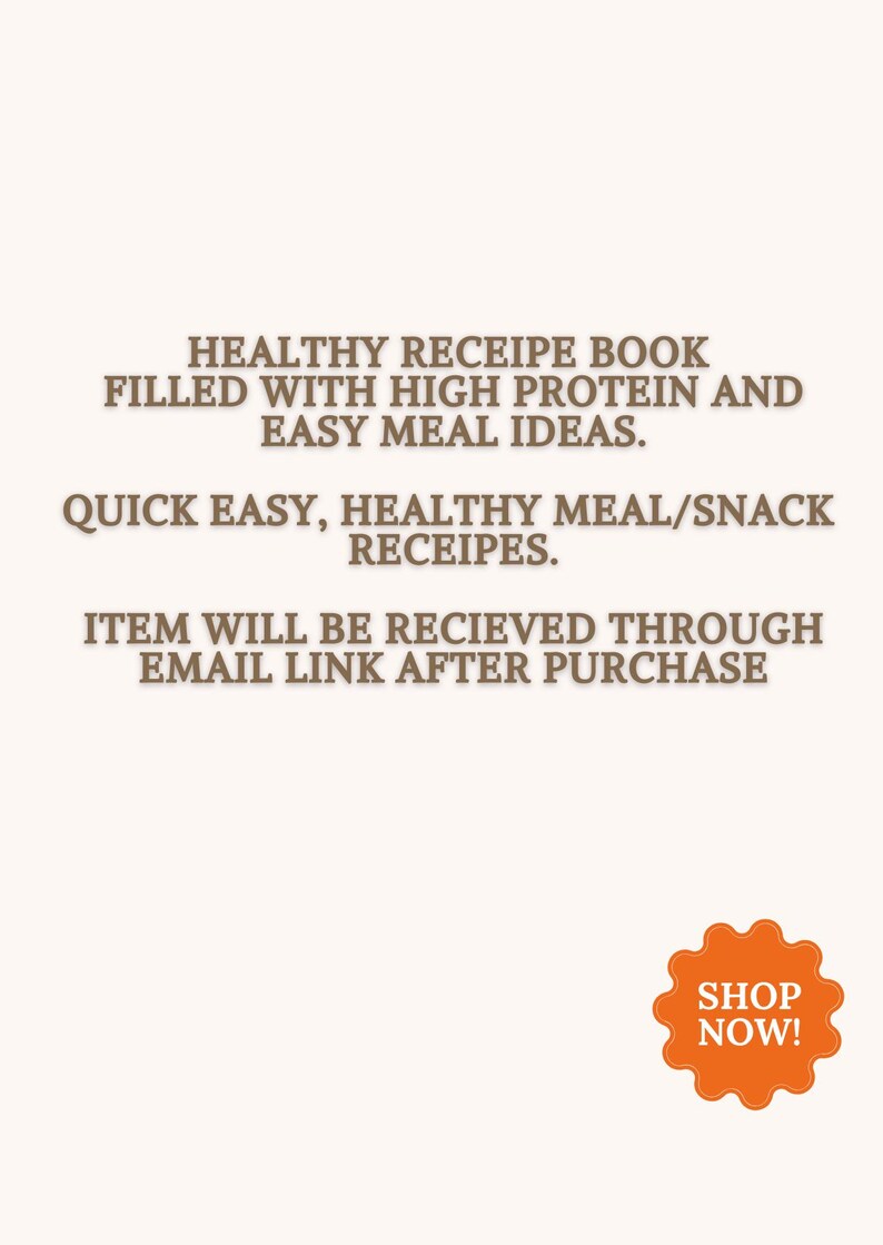 Healthy Digital Recipe Book - Etsy