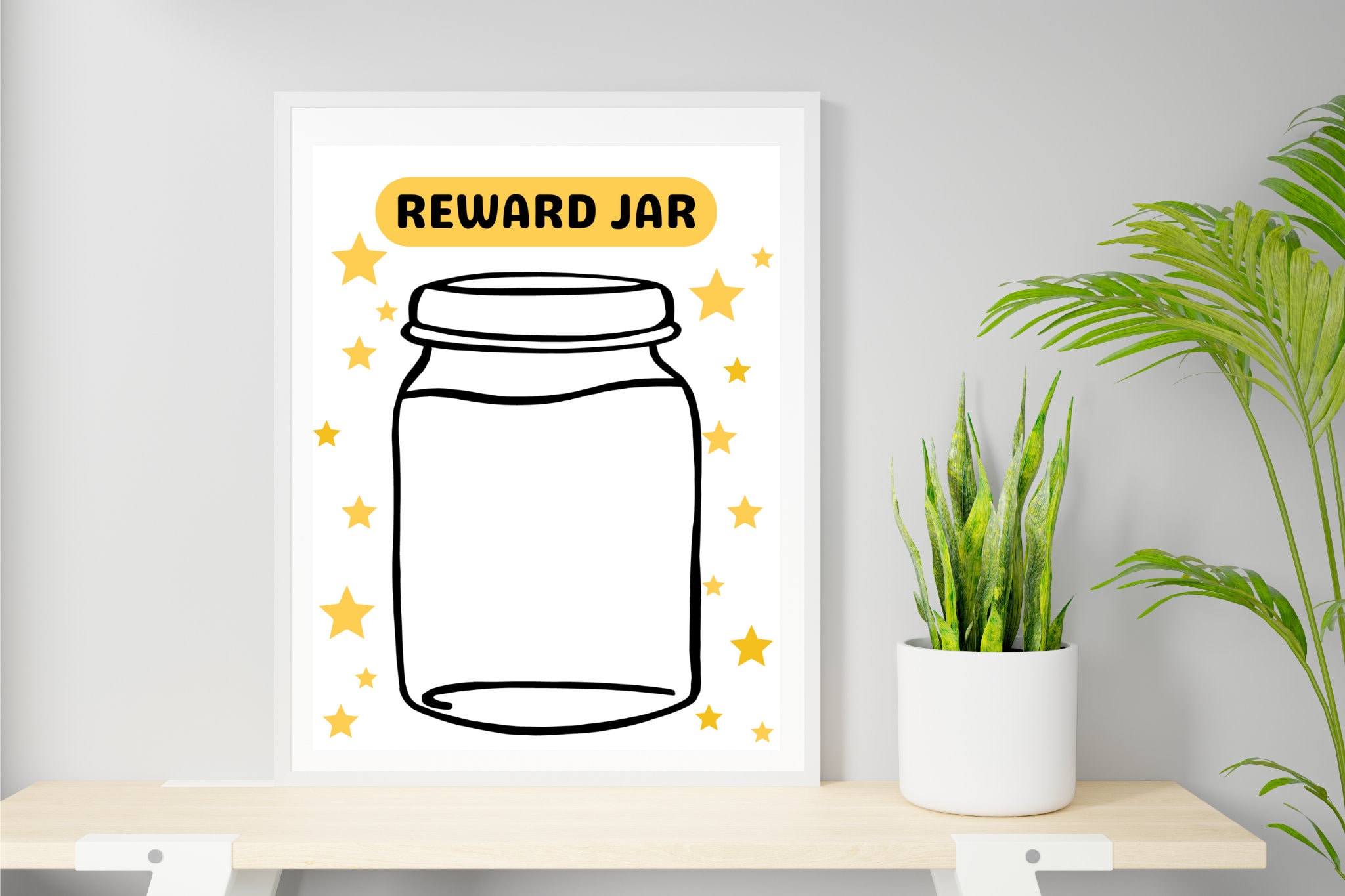 Reward Chart Jar Templates Printable Reward Jar Chart DIGITAL - Etsy