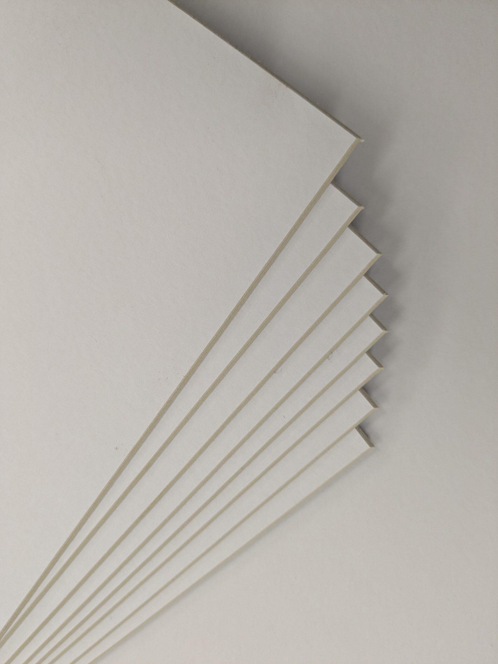 A5 White Mount Board - 10 Sheets | 1.25mm Thick | Backing Board, Model ...