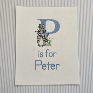 Peter Rabbit Letter Name Wall Art - Etsy