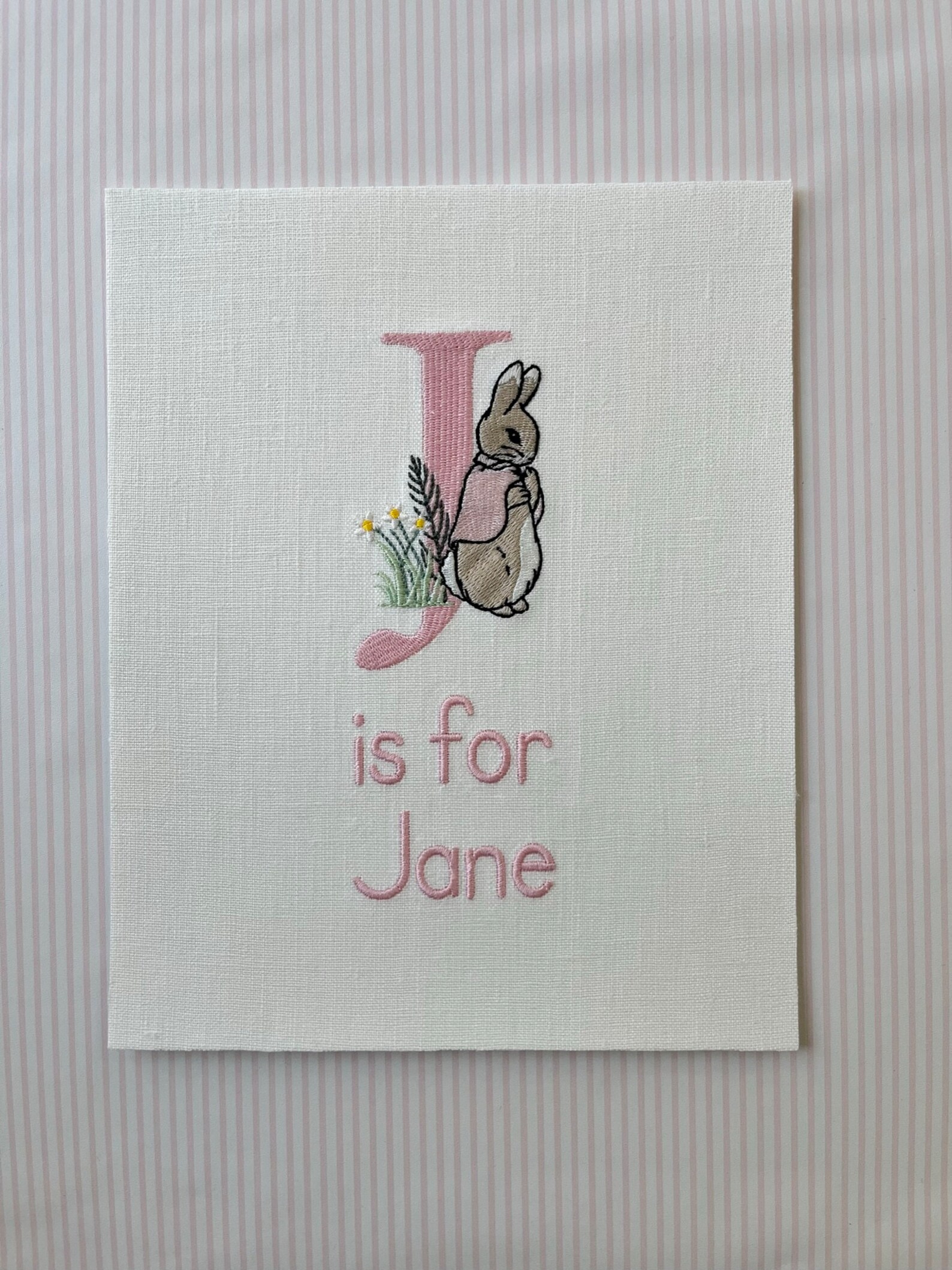 Peter Rabbit Letter Name Wall Art - Etsy