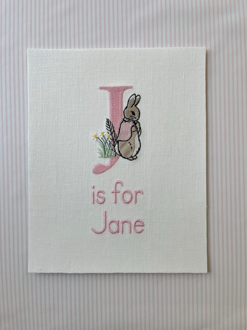Peter Rabbit Letter Name Wall Art - Etsy