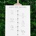 Modern Wedding Timeline Sign Template, Minimal Order of Events Wedding ...