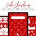 Christmas Notebook Covers | 12 Winter Planner Designs (PDF) - Etsy