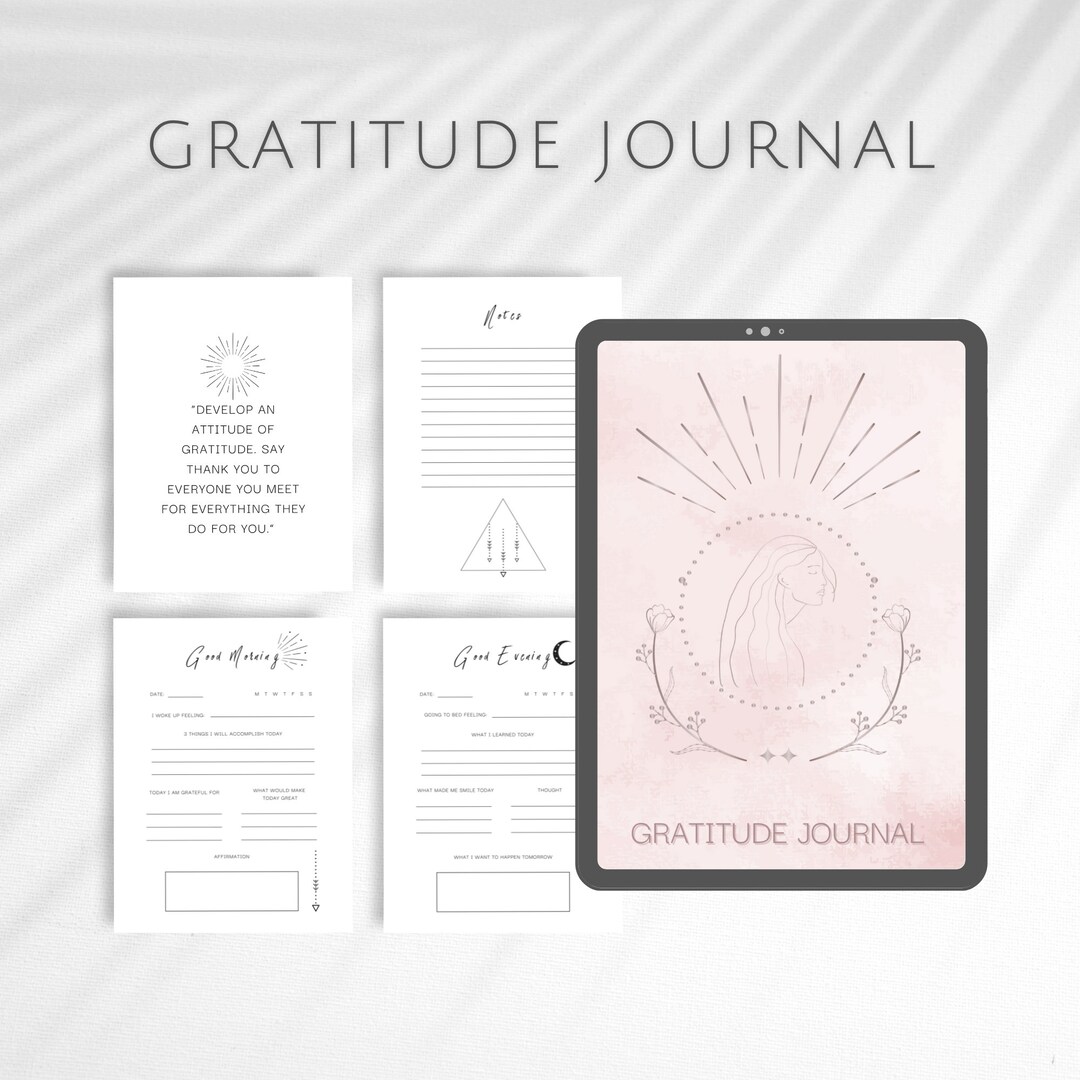 Digital Gratitude Journal: 365 Days | A Day and Night Reflection ...