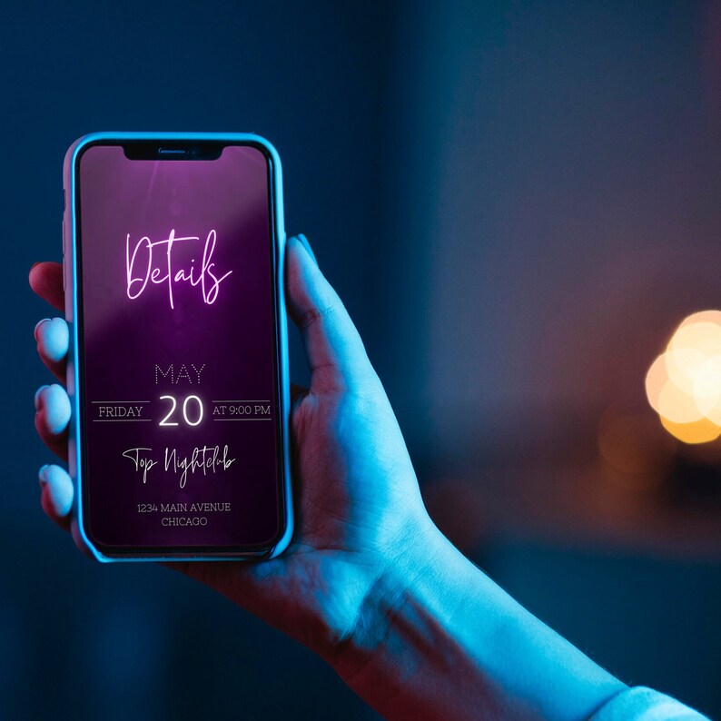 Women's Birthday Invitation Template Digital Video Invite Animated ...