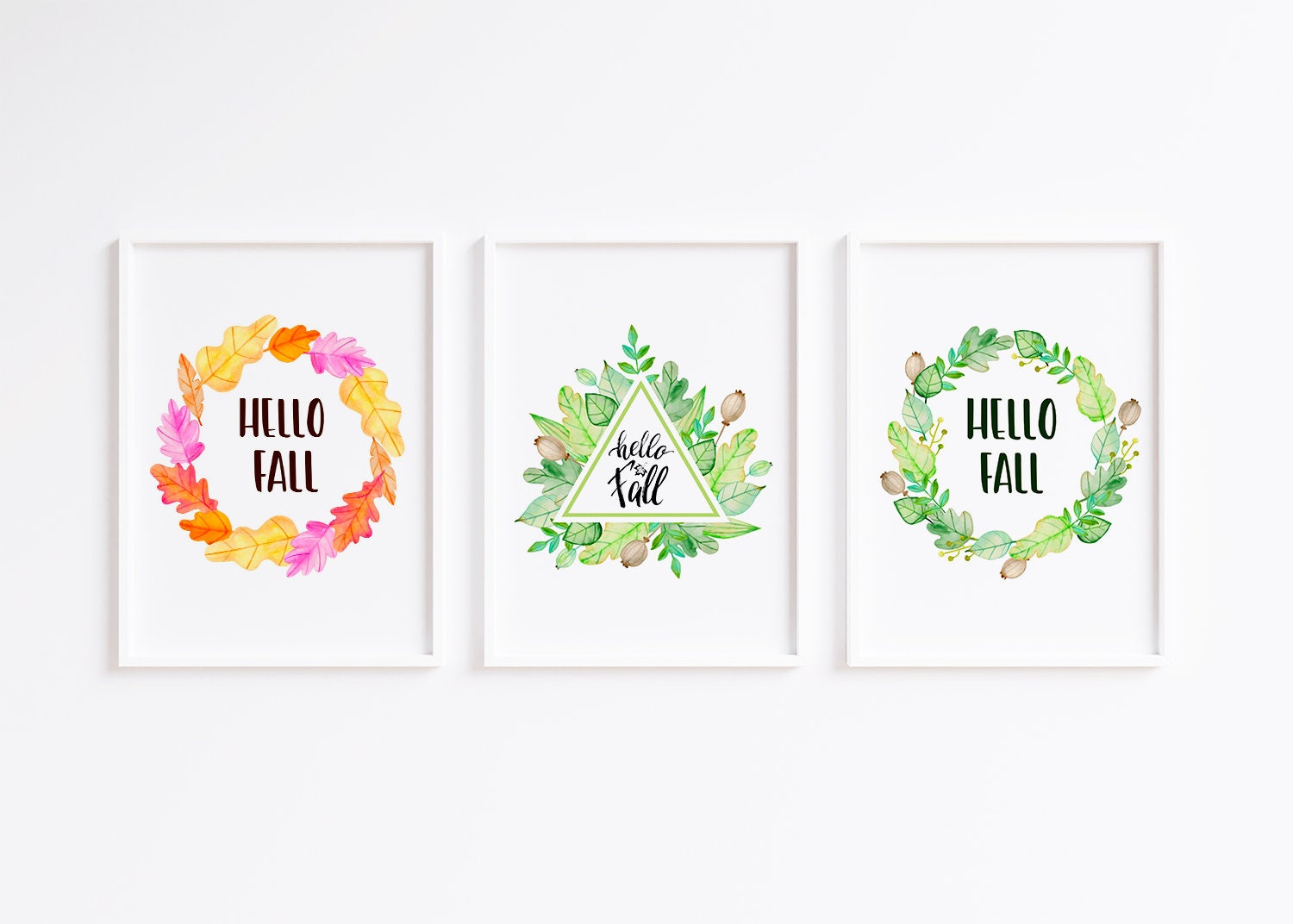 Hello Fall Printable Sign Cozy Fall Decor Fall Printable - Etsy