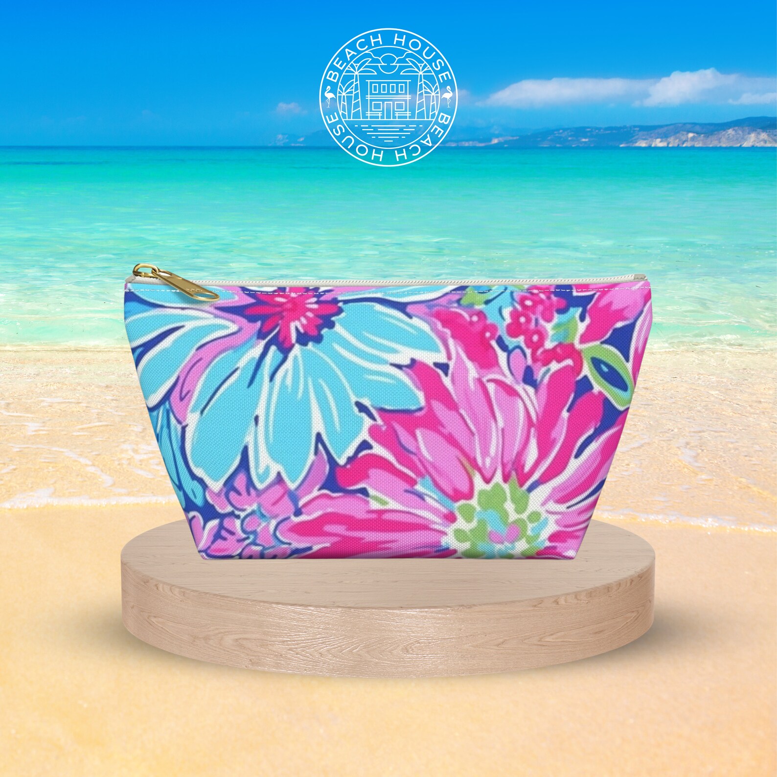 Bimini Accessory Pouch W T-bottom | Makeup Bag | Cosmetic Bag | Cute ...