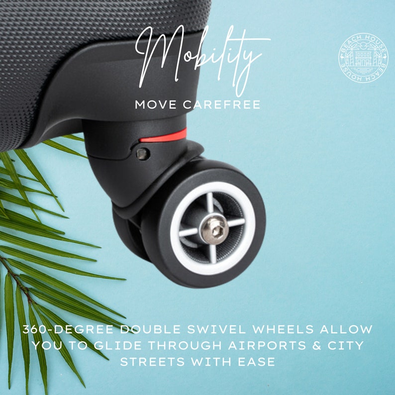 Hilton Head Suitcase Hard Side Luggage Roller Suitcase - Etsy