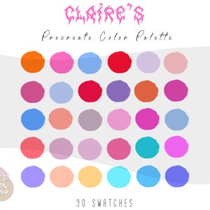 Y2K Procreate Color Palette Bundle Color Palette for - Etsy Canada