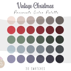 Christmas Procreate Color Palette Bundle | Color Palette for Procreate ...